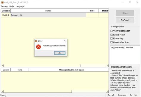 vim4自编译固件 烧写工具显示Get Image version failed Ubuntu Khadas Community
