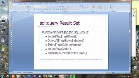 Database Access With Jstl Sql Youtube