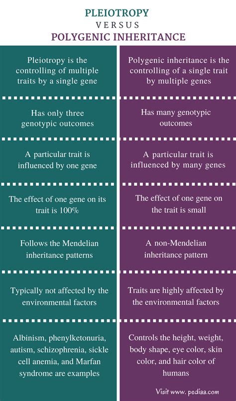 Difference Between Pleiotropy And Polygenic Inheritance Definition