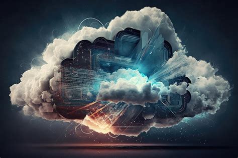 premium photo unleashing the power of cloud computing visualizing