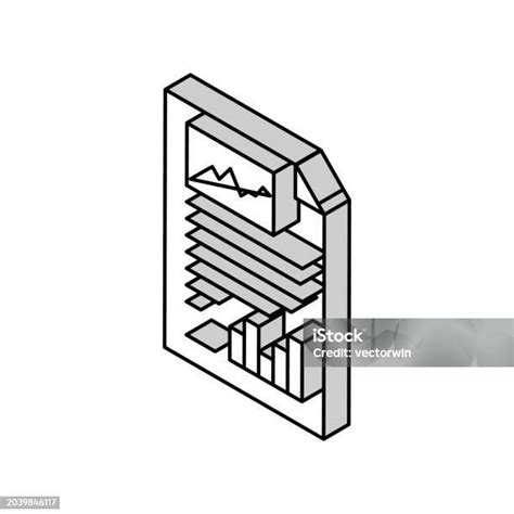 보고서 문서 종이 아이소 메트릭 아이콘 벡터 일러스트 레이 션 계약서에 대한 스톡 벡터 아트 및 기타 이미지 계약서 공란 날씬한 Istock