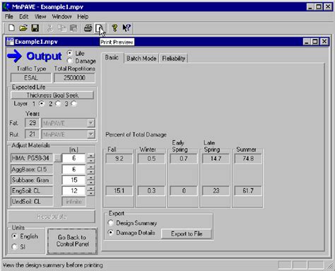 Output Basic Window Print Preview Option Download Scientific Diagram