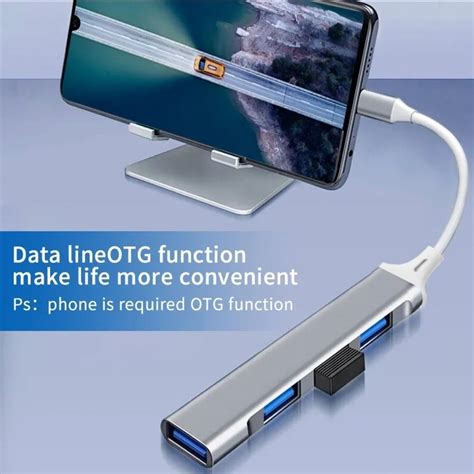 Акція Usb Hub Type C Hub Otg Перехідник ЮСБ ХАБ 4 порта 119 грн Аксесуари для