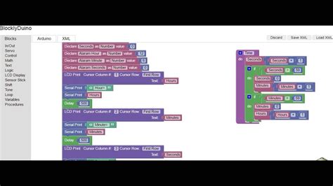 Real Time Alaram Clock Using Blocklyduino Youtube