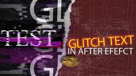 Glitch Text In After Effect Tutorial Youtube