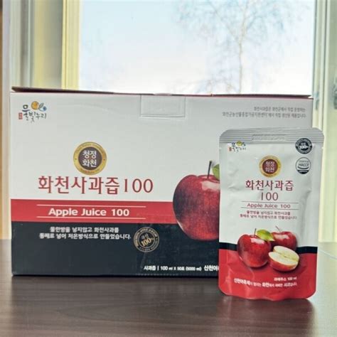 토고미 준현농장 사과즙 100ml 50포 토고미 영농조합법인