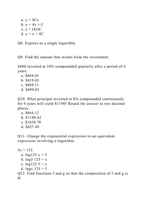 Q1 Determine Without Graphing Whether The Given Quadratic Funct Docx