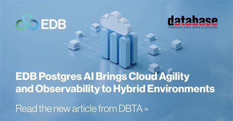 Edb On Linkedin Edb Postgres Ai Hybridcloud Thoughtleadership Databaseinnovation