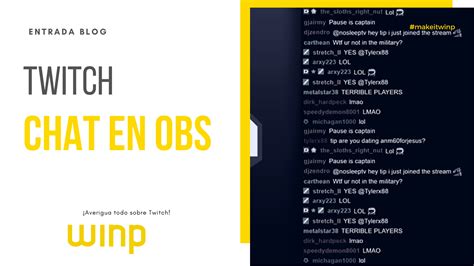 CHAT TWITCH EN OBS