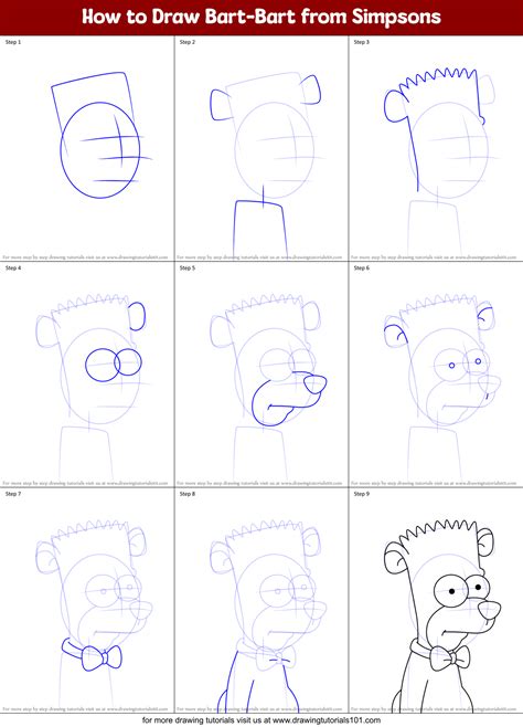 How To Draw Bart Bart From Simpsons The Simpsons Step By Step