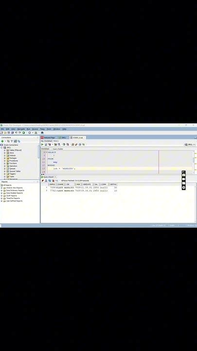 DƏrs 6 Oracle Sql DƏ Where ŞƏrtİ Operatoru 1 Hissə Youtube