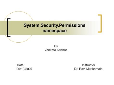 ppt system security permissions namespace powerpoint presentation