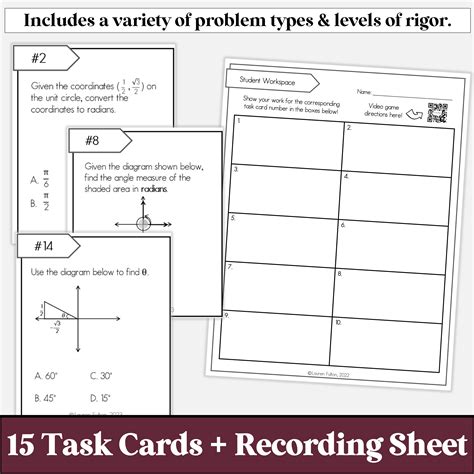 The Unit Circle Maze Activity For Geometry Lauren Fulton Math
