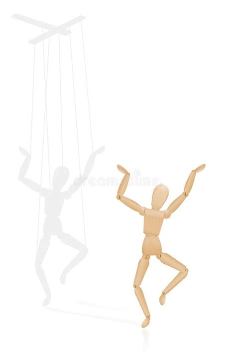 Cutting The Strings Of A Business Man Puppet Giving It Freedom Stock Vector Illustration Of