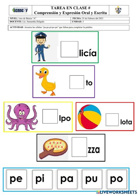 Atividade Com Pa Pe Pi Po Pu Retoedu