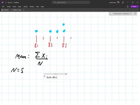 Solved Calculating Mean