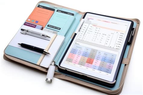 Premium Photo Efficiency In Your Pocket Explore The Portable Task Organizer Isolated On White