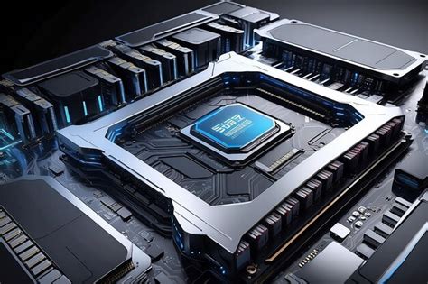 Premium AI Image CPU Socket On The Motherboard Toned Image