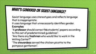 Gender Neutral Language PPT