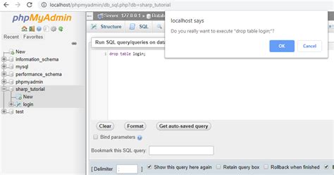 Drop Table Sql Sharp Tutorial