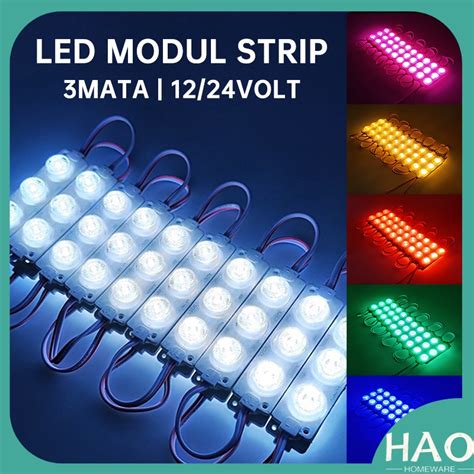 Jual Lampu Led Modul Strip Mata Modul Mata Timbul Smd V V Waterproof Shopee