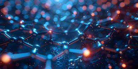 분자 구조 개념과 함께 리 이온 배터리 그래핀 아노드의 깊은 3d 렌더링 리이언 배터리 분자 구조 깊은 분석 프리미엄 Ai 생성 이미지