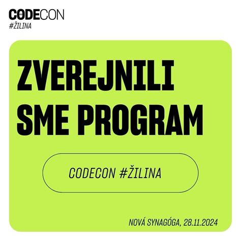 Codecon On Linkedin žilina žilina Codecon Codecon2024 Zilina