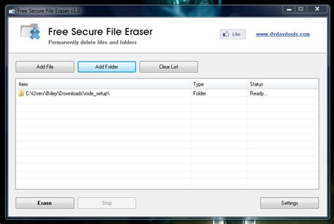 Windows Free Secure File Eraser Is A Minimal Easy To Use Secure File Deletion Tool Dottech