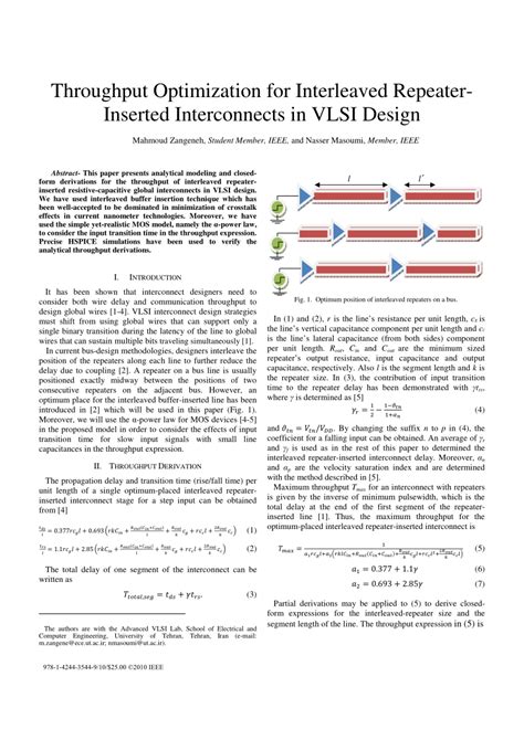 pdf throughput optimization for interleaved repeater inserted