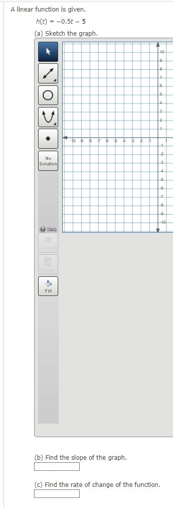 Solved A Linear Function Is Given H T T Chegg Com