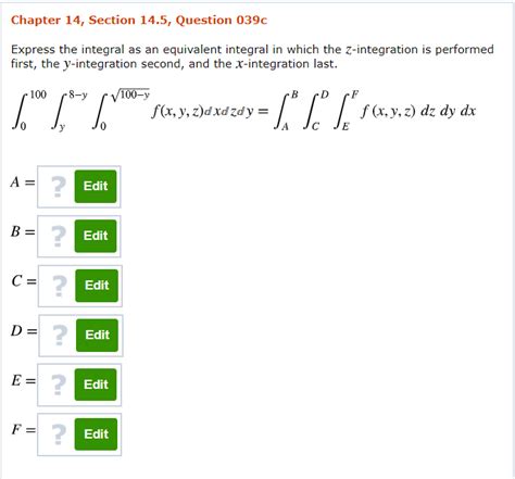 solved chapter 14 section 14 5 question 039c express the