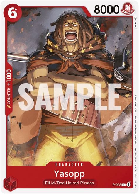 Yasopp One Piece Film Red One Piece Promotion Cards One Piece Card Game Tcgplayer Com
