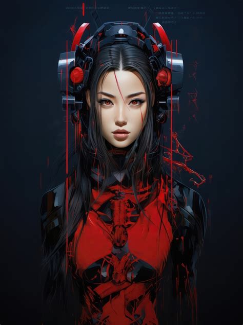 Anime Robot Girl Canvas Print By Lootprint Fy