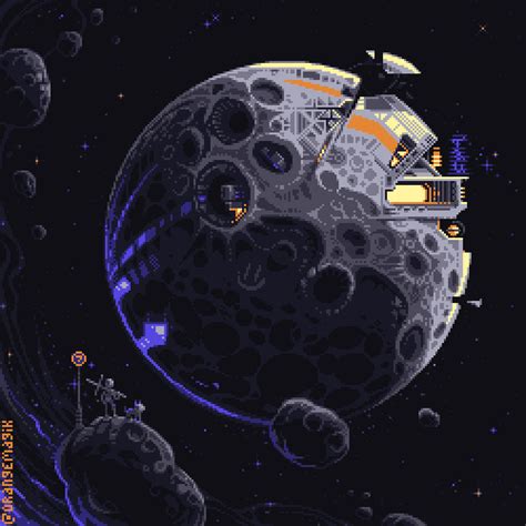 Moonbase R Pixelart
