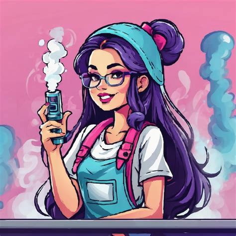 Cartoon Of A Woman Holding A Flask With The Word She Is Holding A Flask
