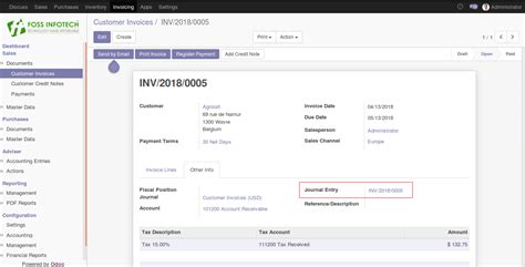 round off invoice amount foss infotech open source implementation