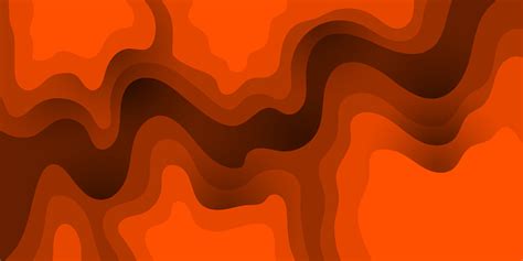 Abstract Orange Dynamic Wavy Layers Papercut Style Background Stock Illustration Download