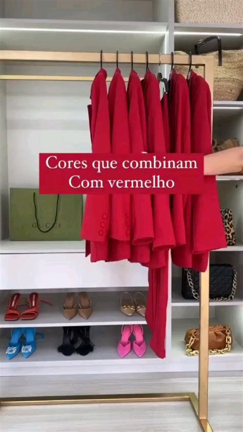 Cores que combinam com vermelho Color blocking outfits Combinações de cores de roupas