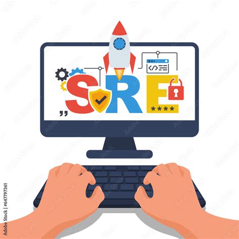 Site Reliability Engineering Sre Concept A Young Programmer With A