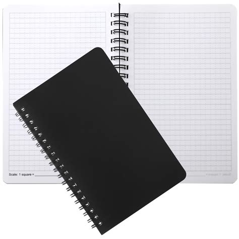 Amazon Com Jetec 2 Pcs 5 X 7 Inch Stone Paper Weatherproof Graph Paper Spiral Notepads Grid