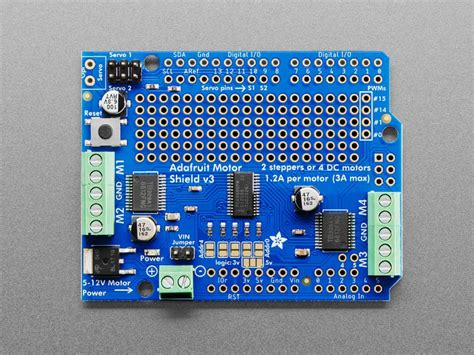 Adafruit Motor Stepper Servo Shield For Arduino V2 V2 3 Kit Kiwi Electronics