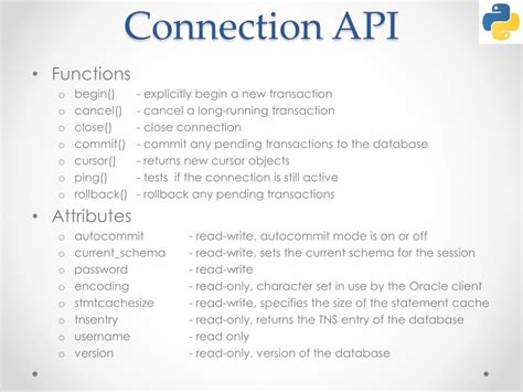 Ppt Python And Oracle Powerpoint Presentation Free Download Id2490806