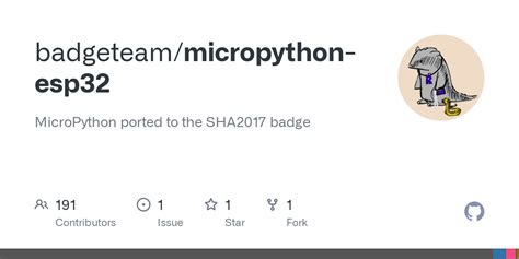 Github Badgeteammicropython Esp32 Micropython Ported To The Sha2017 Badge