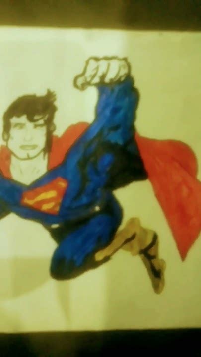 Drawing Super Man 😯shortsart Youtube