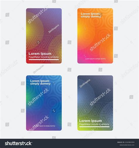 Set Gradient Color Palette Vector Art Stock Vector Royalty Free 2143967459 Shutterstock