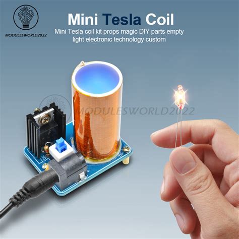 Bd243 Mini Tesla Coil Electronic Wireless Transmission 9 12v Assembled