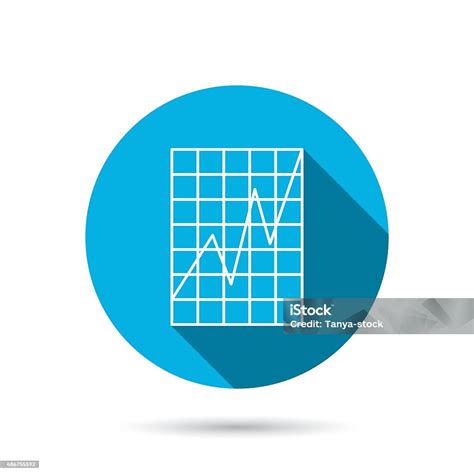 Chart Icon Graph Diagram Sign Stock Illustration Download Image Now 2015 Badge Blue Istock