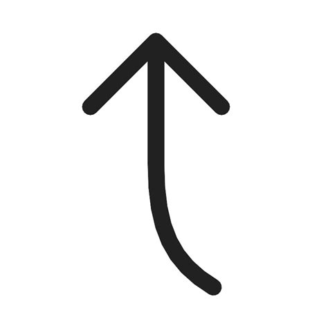 Arrow Curve Up Left Vector SVG Icon SVG Repo