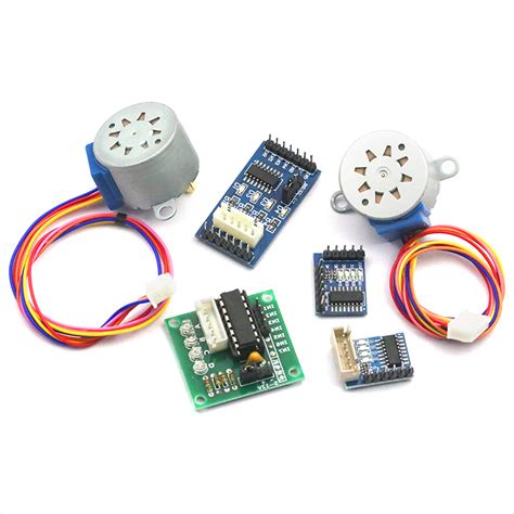 步进电机28byj48 Uln2003驱动板器4相5线减速电机5v 12v马达模块 虎窝淘