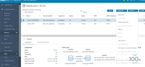 Test Failover Oracle Rac And Powerflex Asynchronous Replication Dell Technologies Info Hub